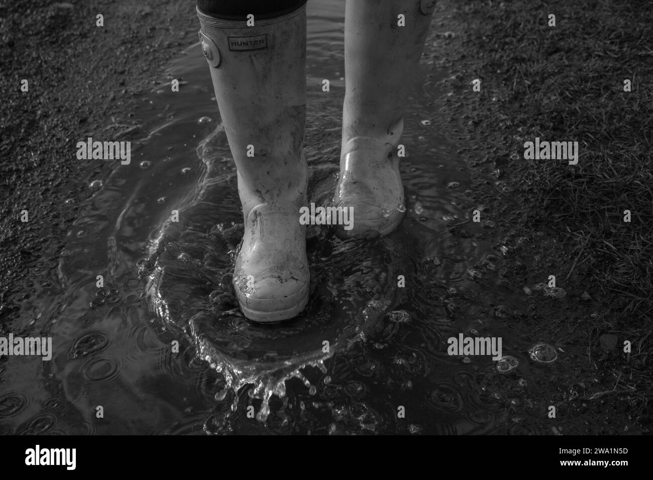 Wellies water hi-res stock photography and images - Alamy
