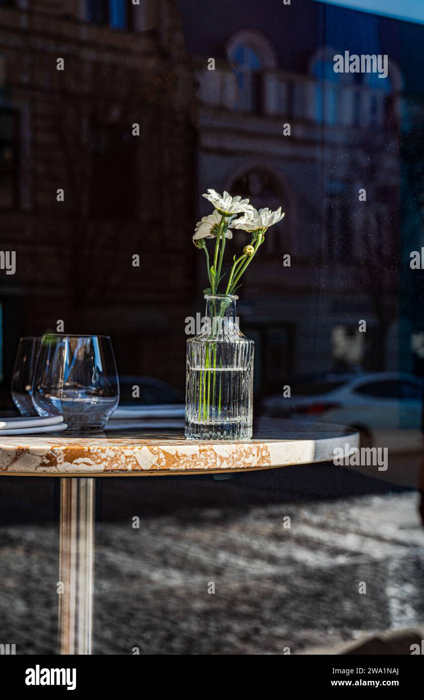 View through the window in Old town Stock Photo - Alamy