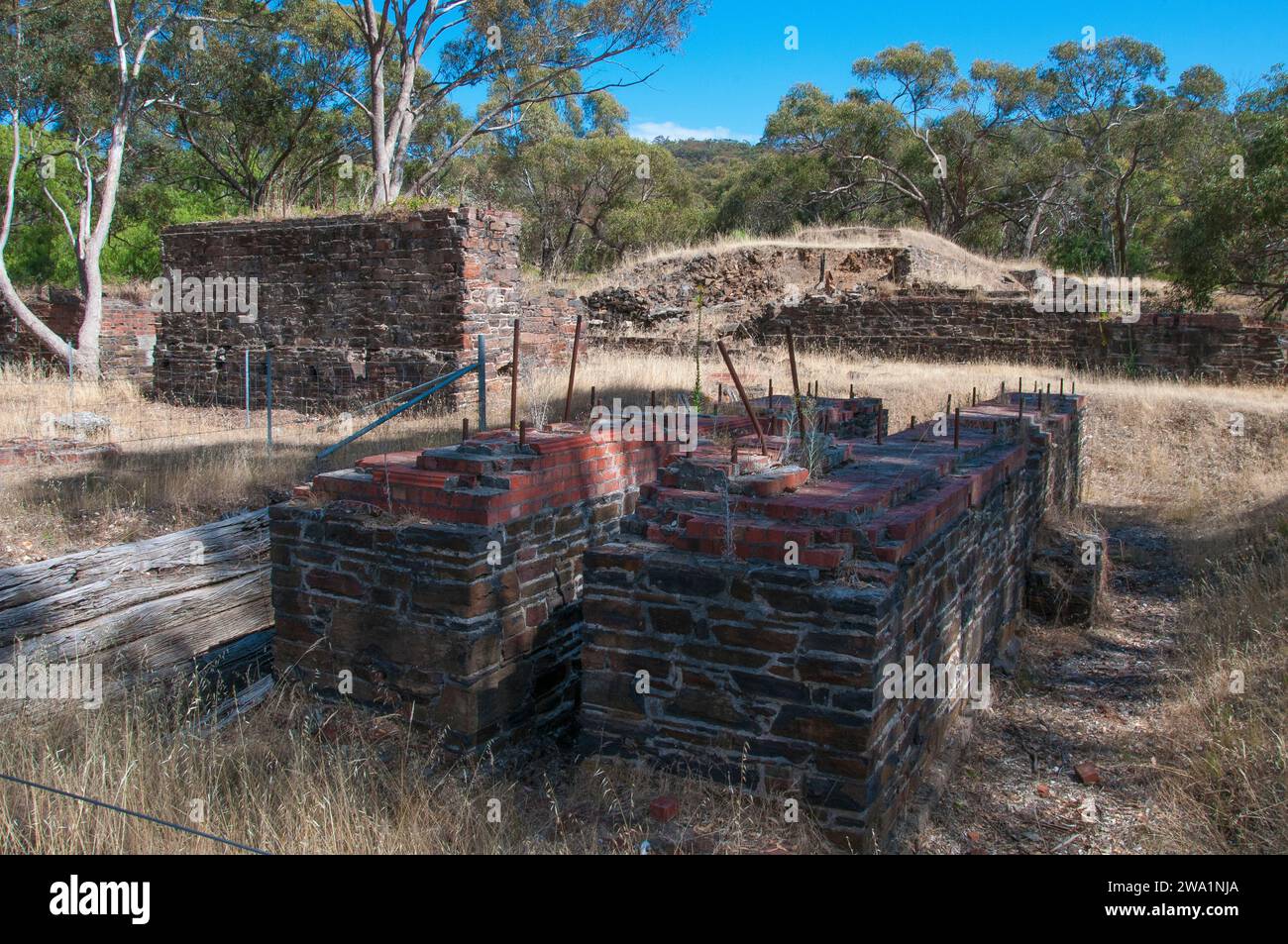 Historic workings of the North British Mine at Maldon in the Central ...