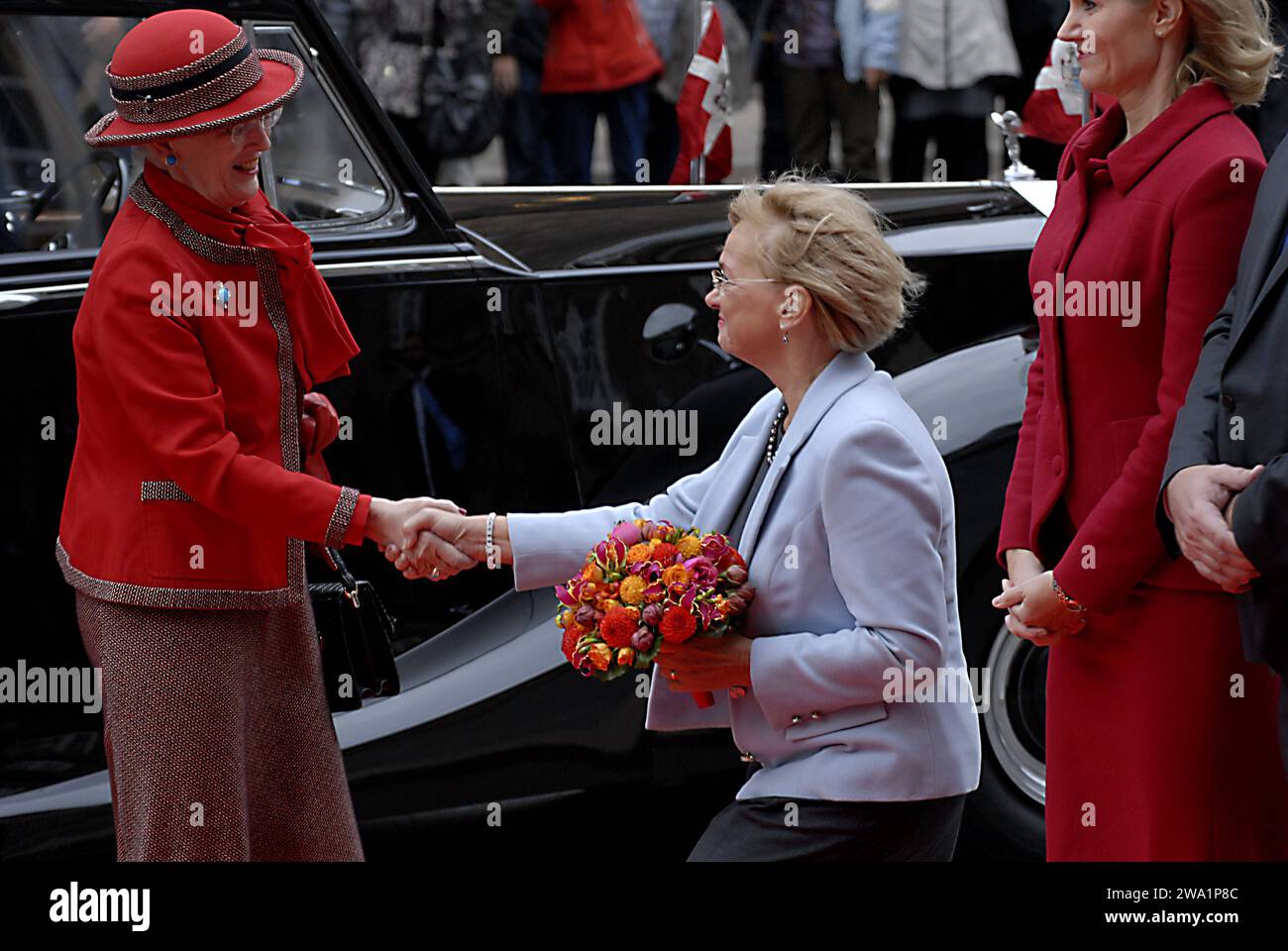 Princess mary red dress hi-res stock photography and images - Alamy