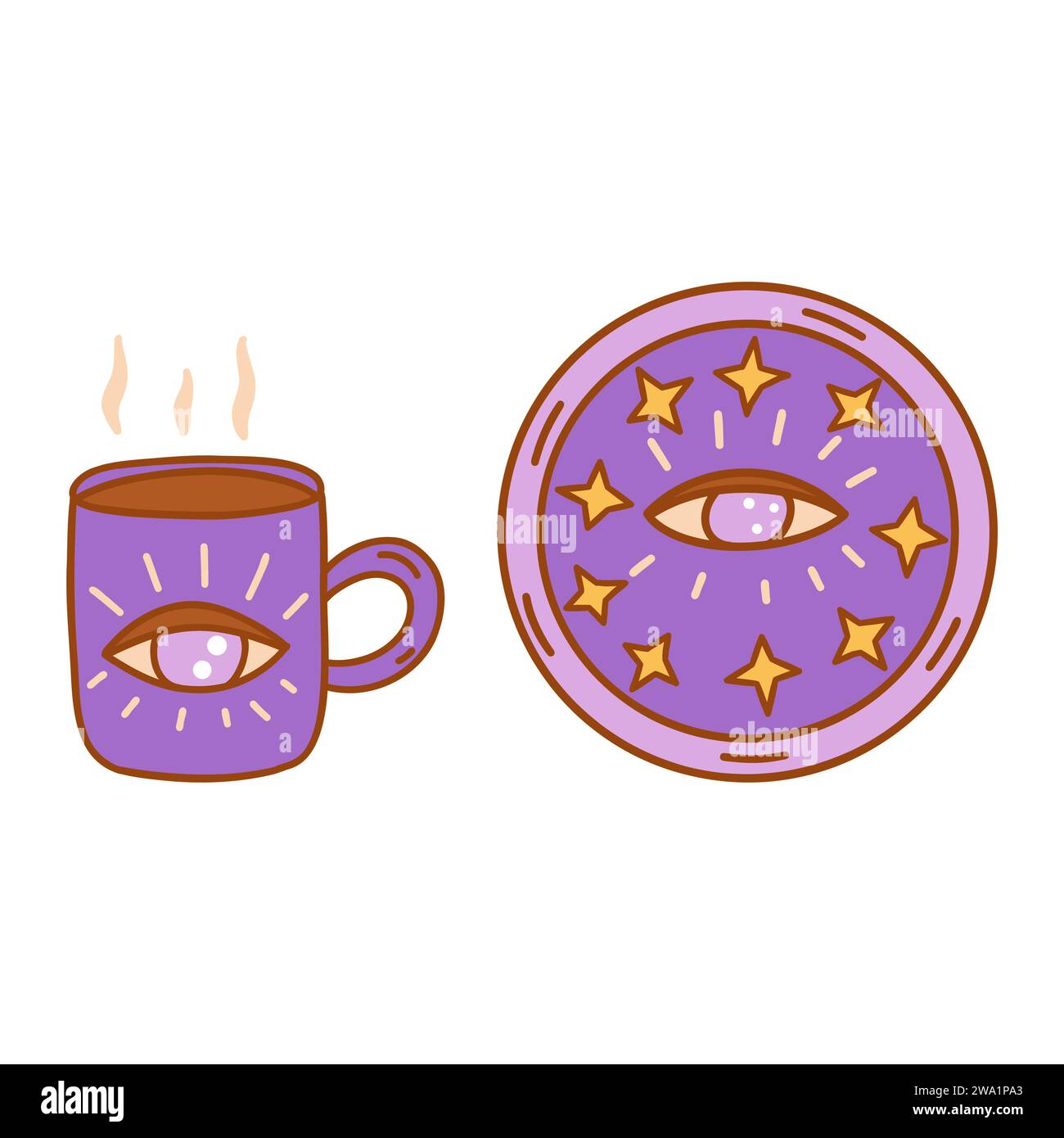 Stars mug Stock Vector Images - Alamy