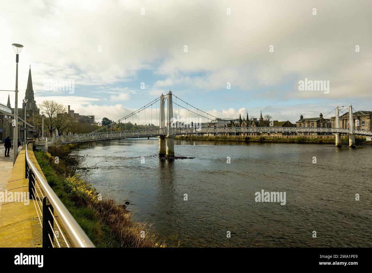 Ness suspension bridge inverness hi-res stock photography and images ...