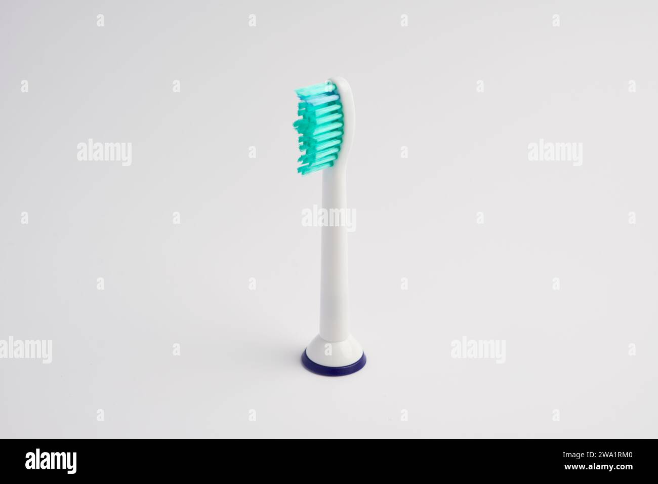 One electric toothbrush head on a white background Stock Photo - Alamy