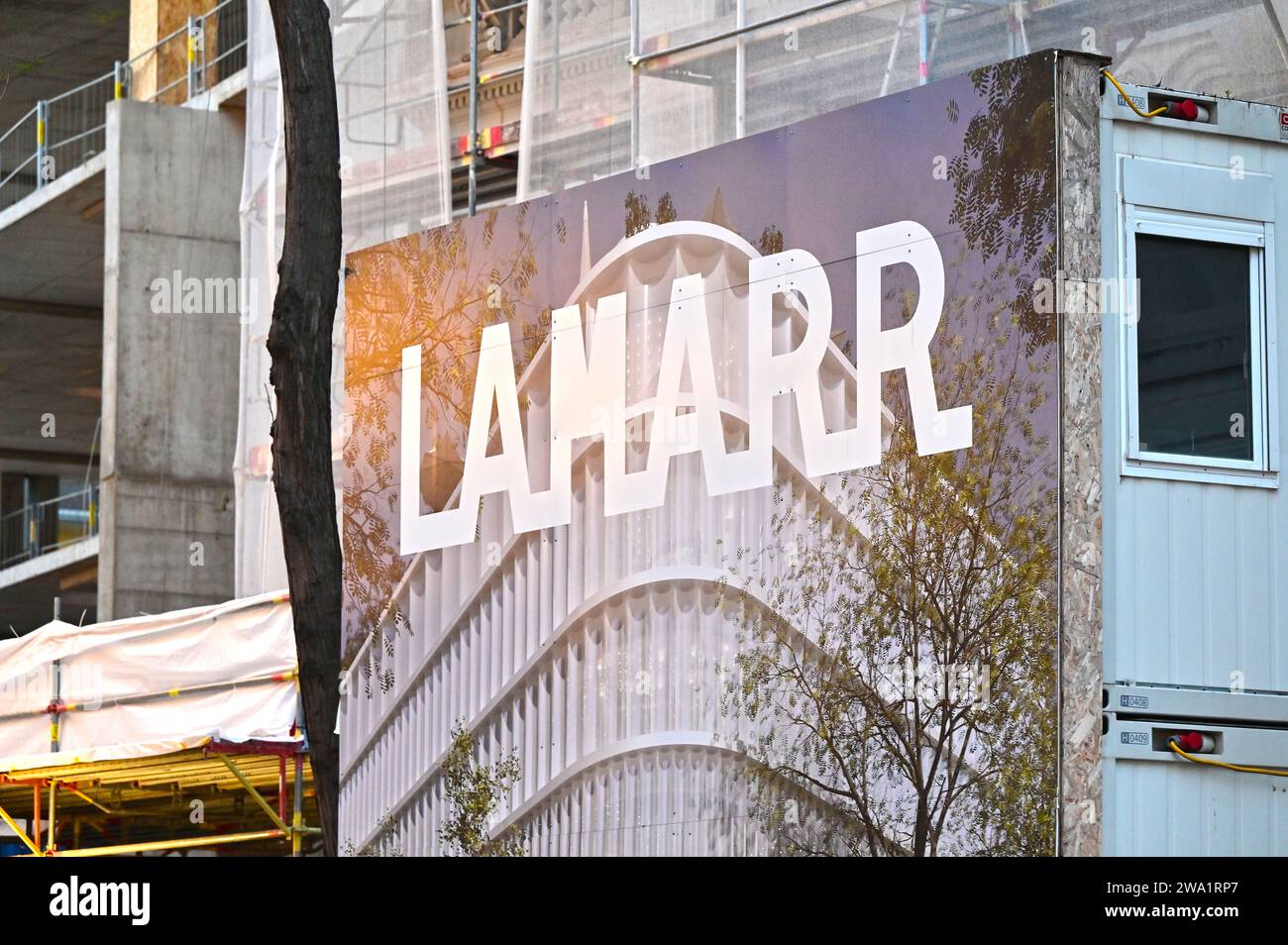 Vienna, Austria - 12 29 2023 - Construction site of the "Mahü 10-18 ...