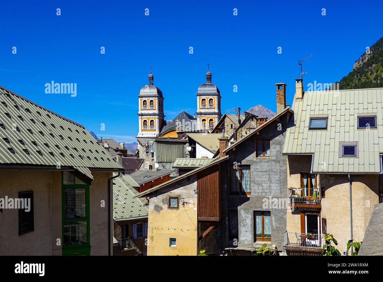 Ancient walled city of Briancon, Briançon, France Stock Photo - Alamy