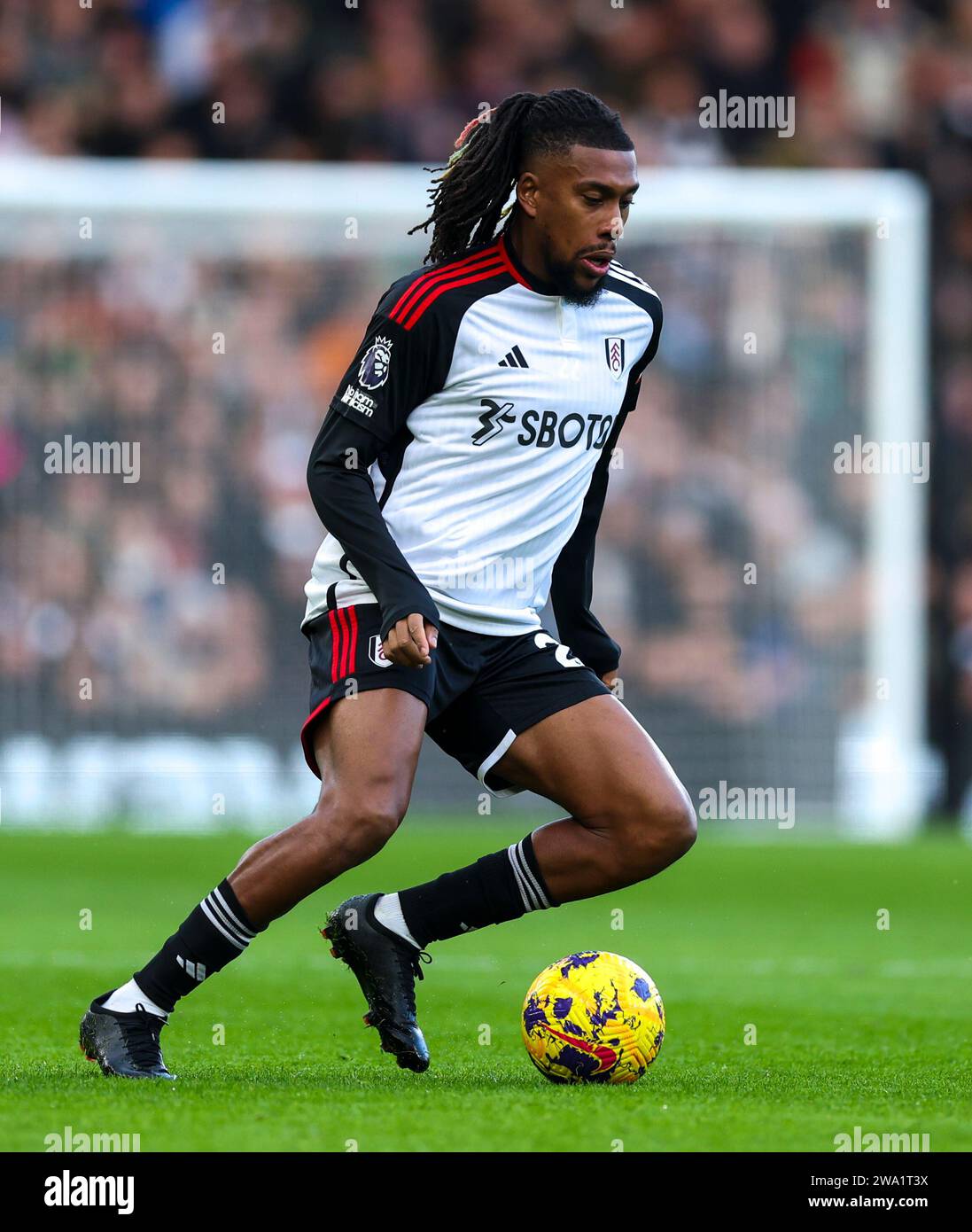 Fulham's Alex Iwobi during the Premier League match at Craven Cottage ...