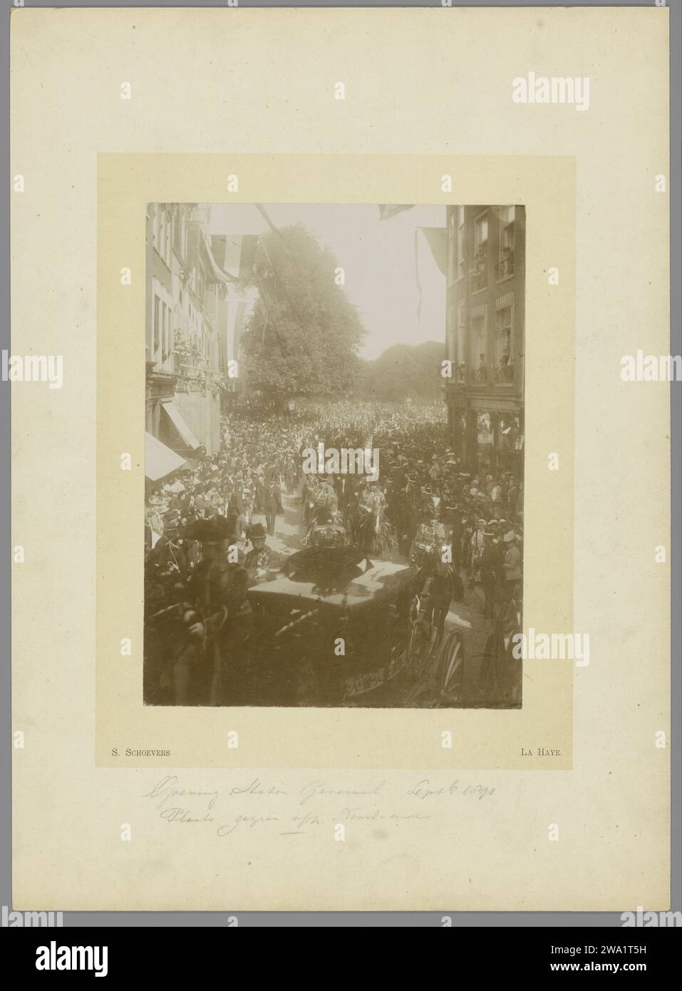 View of the Parade during Prinsjesdag in 1891 in The Hague, S ...