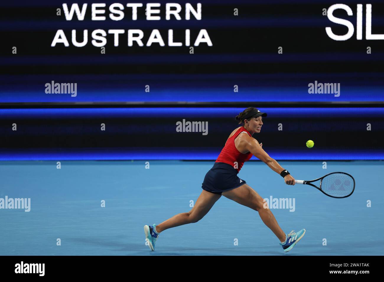 Perth, Australia. 01st Jan, 2024. Jessica Pegula of the USA in action ...