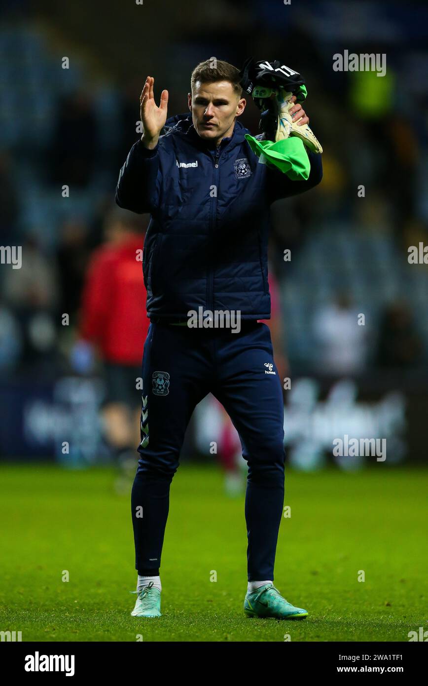 Coventry City goalkeeper Ben Wilson during the Sky Bet Championship ...