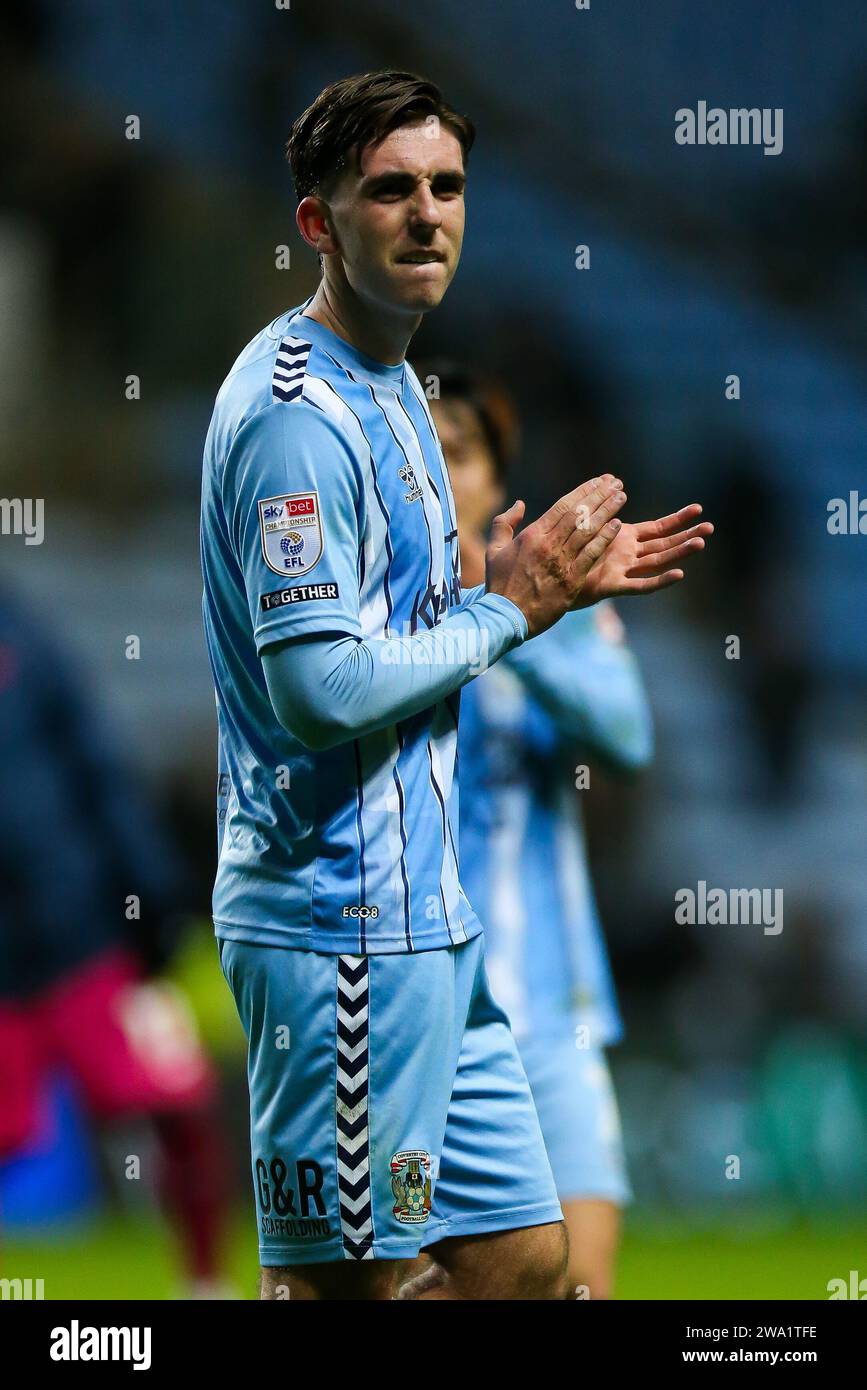 Coventry City's Luis Binks during the Sky Bet Championship match at the ...