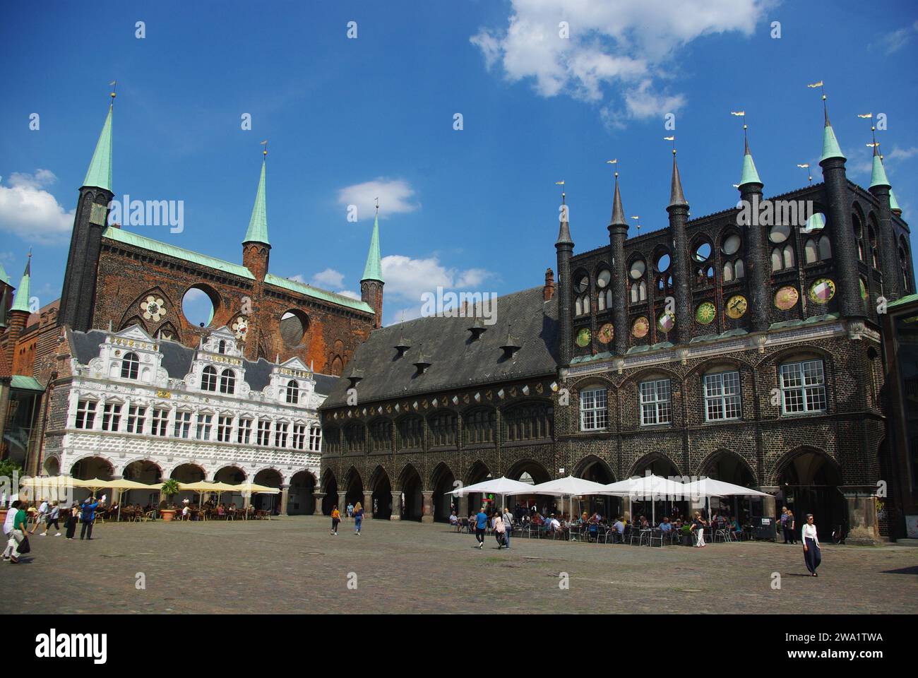 City Hall, Lubeck, East Germany Stock Photo - Alamy