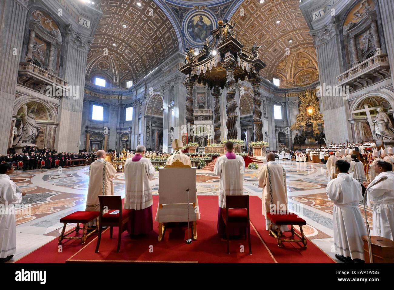 Vatican, Vatican. 01st Jan, 2024. Italy, Rome, Vatican, 2024/11/1 .Pope Francis leads the Holy ...