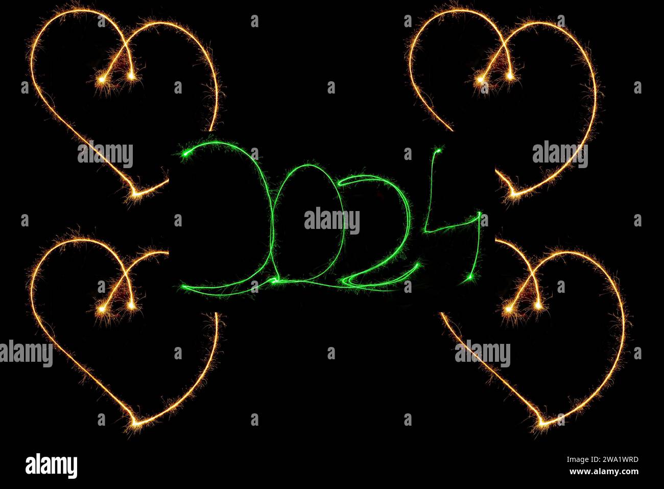 Year 2024 vector hi-res stock photography and images - Alamy