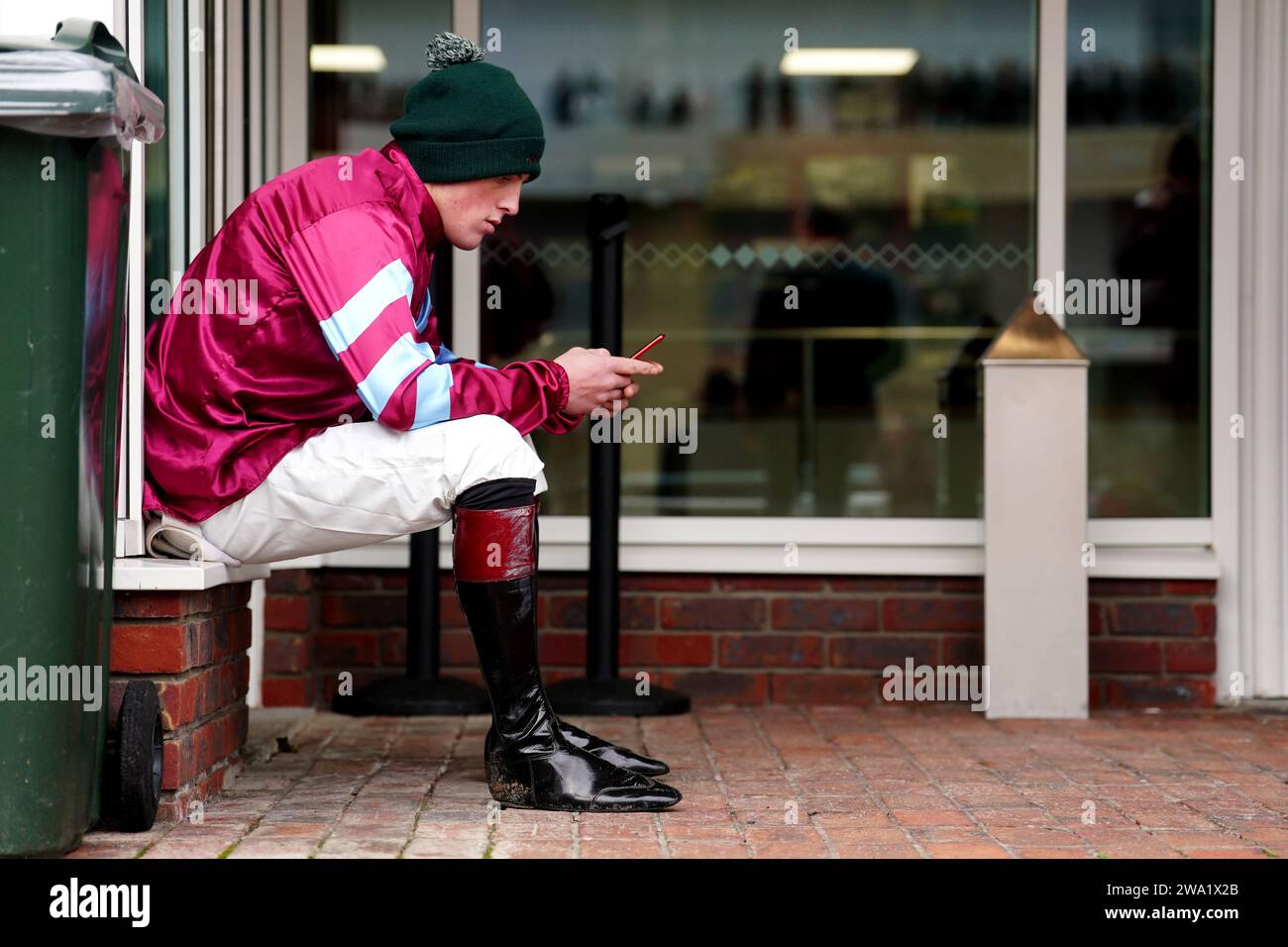Jockey Philip Armson at Cheltenham Racecourse. Picture date: Monday ...