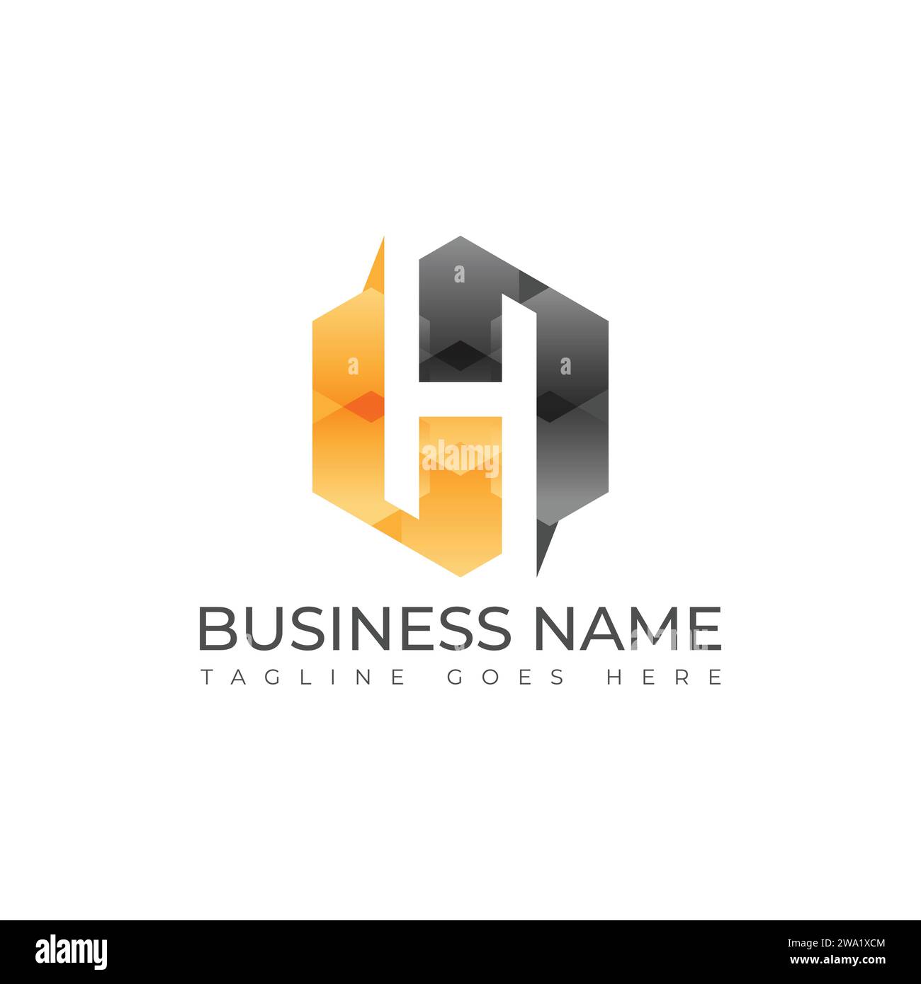 Letter Initial H Hexagon Logo Design Vector Initial Letter H Hexagon