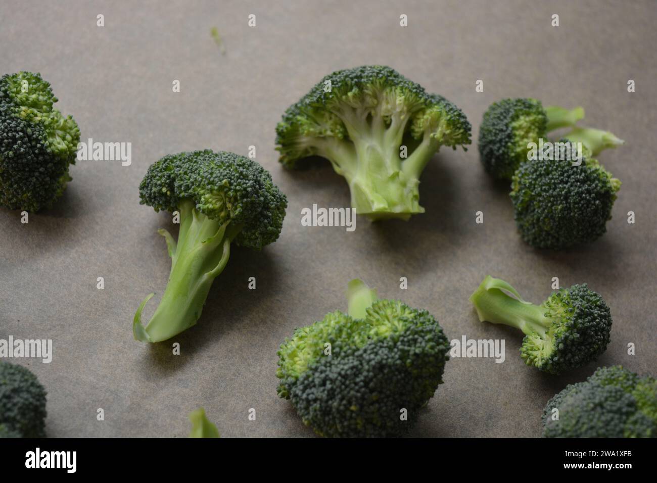 Healthy, wholesome, high-quality food, fresh vegetables, pieces of ...