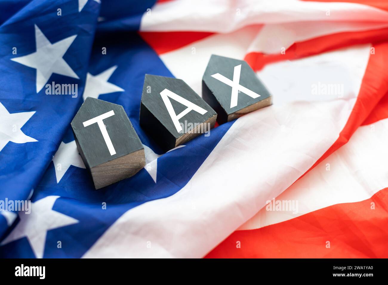 Gavel money american flag hi-res stock photography and images - Alamy