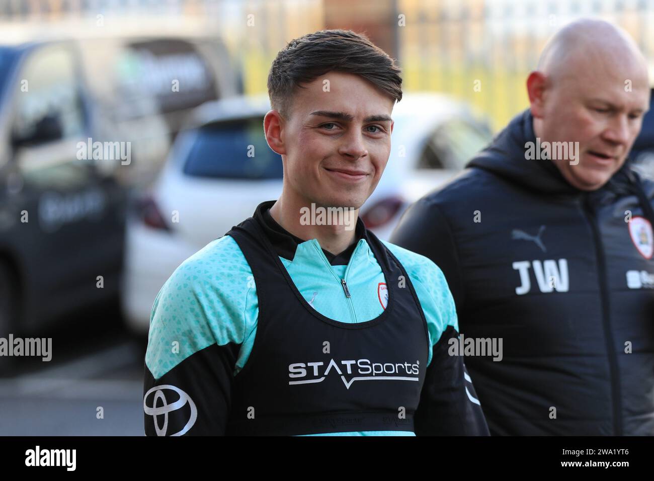 Joe Ackroyd of Barnsley arrives during the Sky Bet League 1 match ...