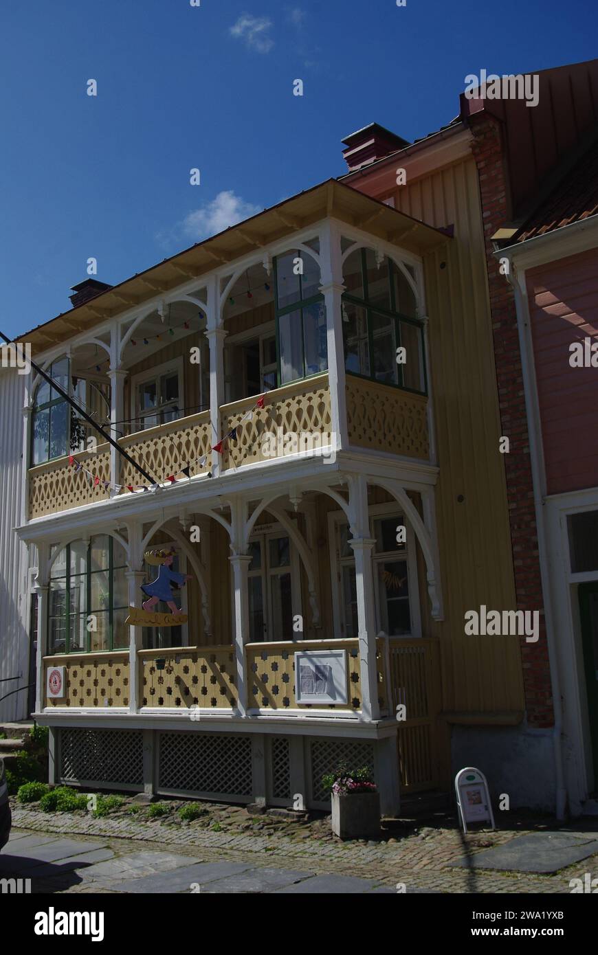 Seaside houses on the island of Marstrand, Sweden Stock Photo - Alamy