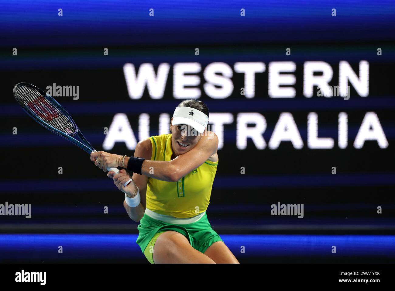 Perth, Australia. 01st Jan, 2024. Ajla Tomljanovic of Australia in ...