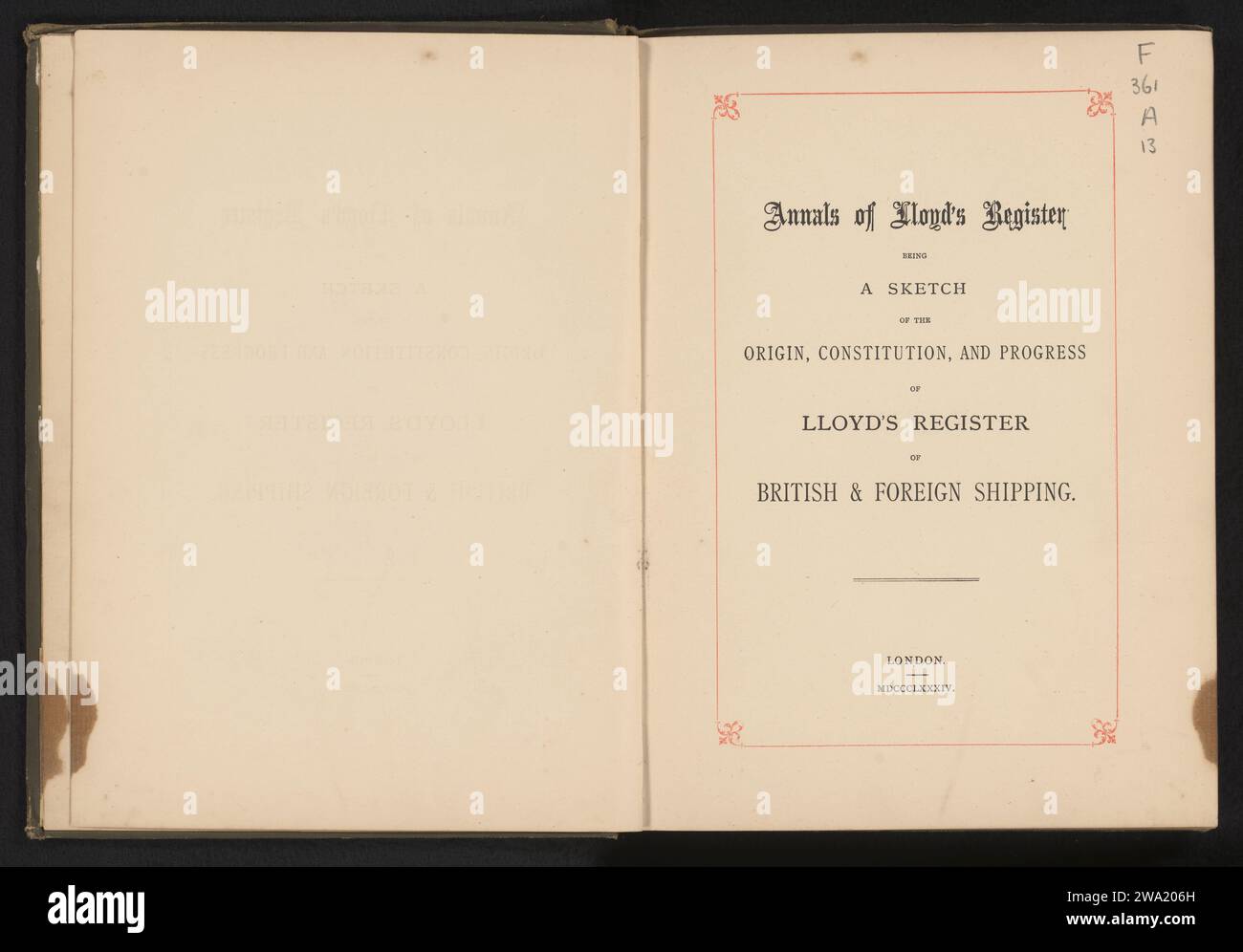 Annals of Lloyd's register : being a sketch of the origin, constitution ...