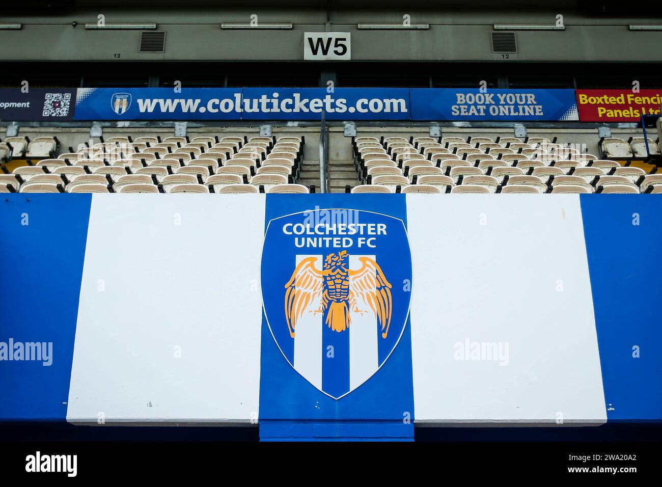 A general view of the JobServe Community Stadium before the Sky Bet ...