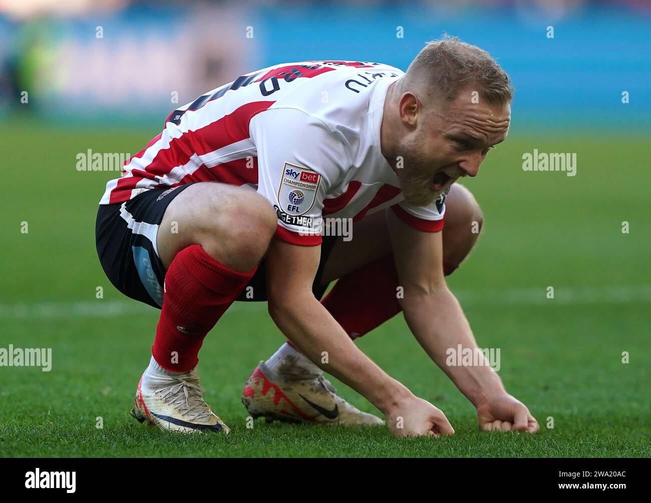 Sunderland's Alex Pritchard reacts to a missed chance during the Sky ...