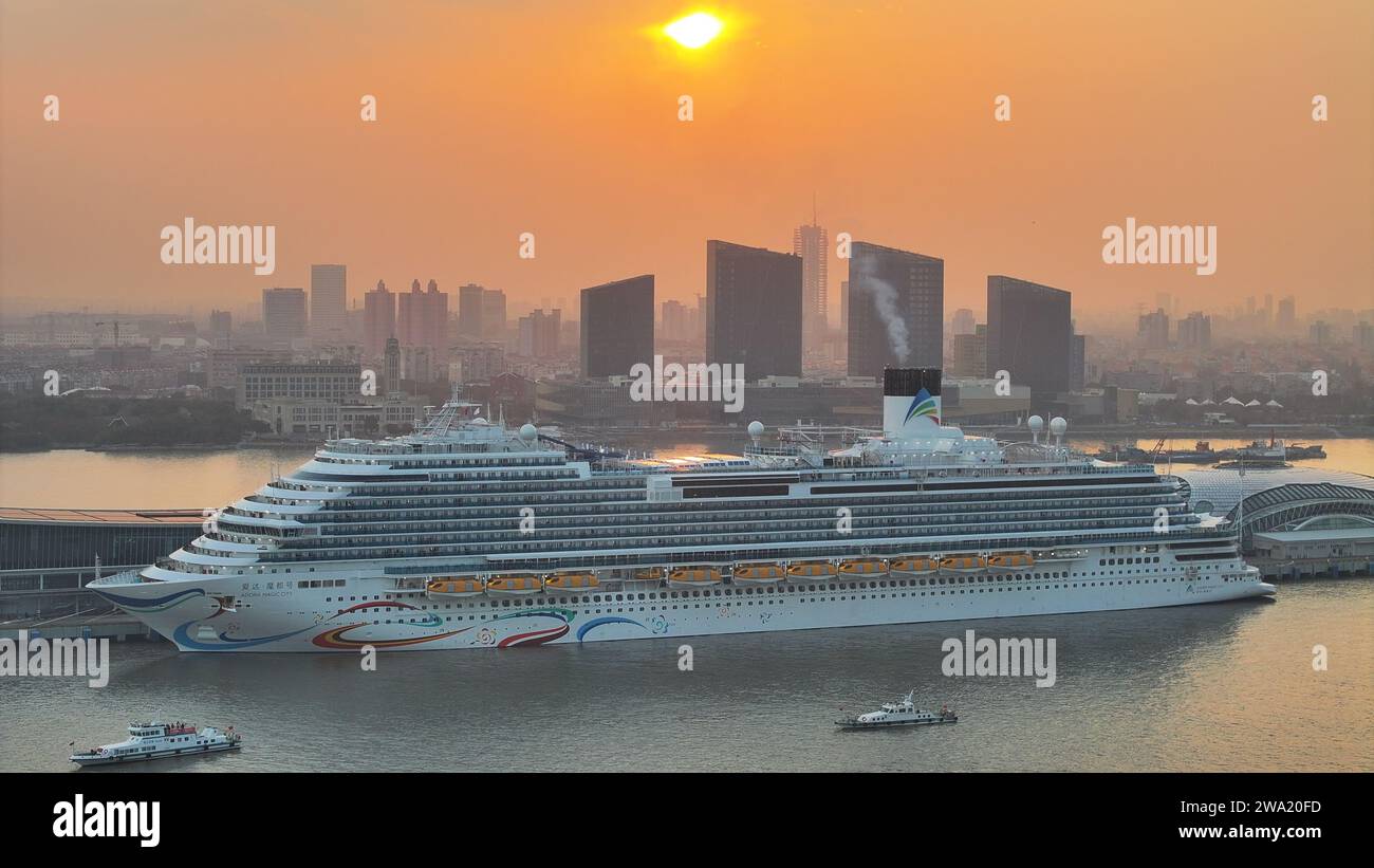 SHANGHAI, CHINA - JANUARY 1, 2024 - Adora Cruises, the first Chinese ...