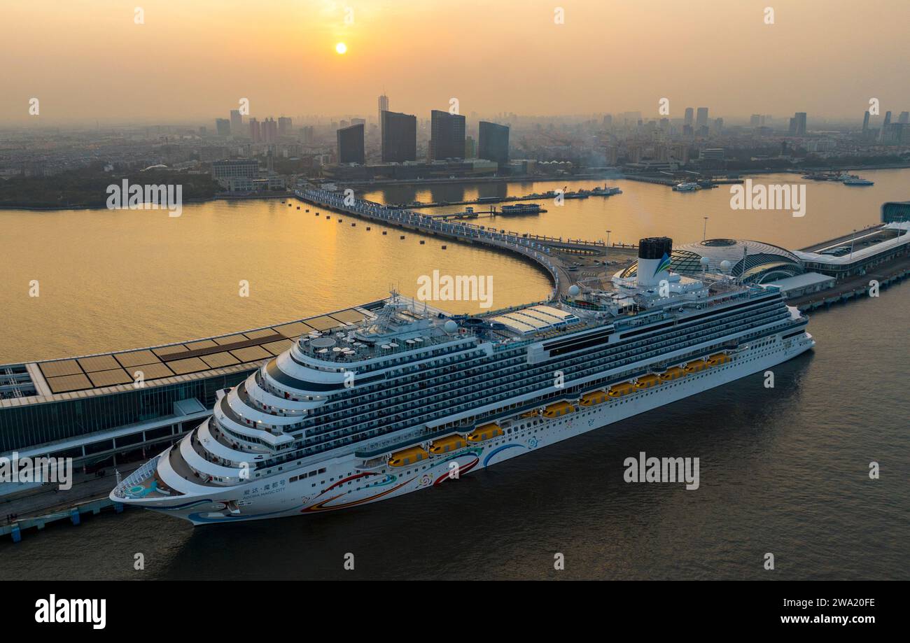 SHANGHAI, CHINA - JANUARY 1, 2024 - Adora Cruises, the first Chinese ...