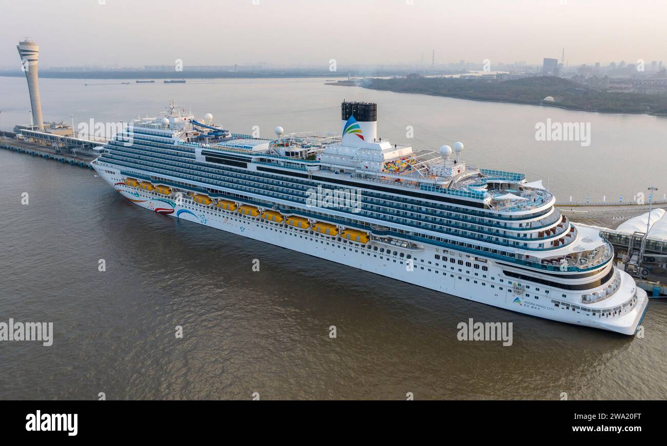 SHANGHAI, CHINA - JANUARY 1, 2024 - Adora Cruises, the first Chinese ...