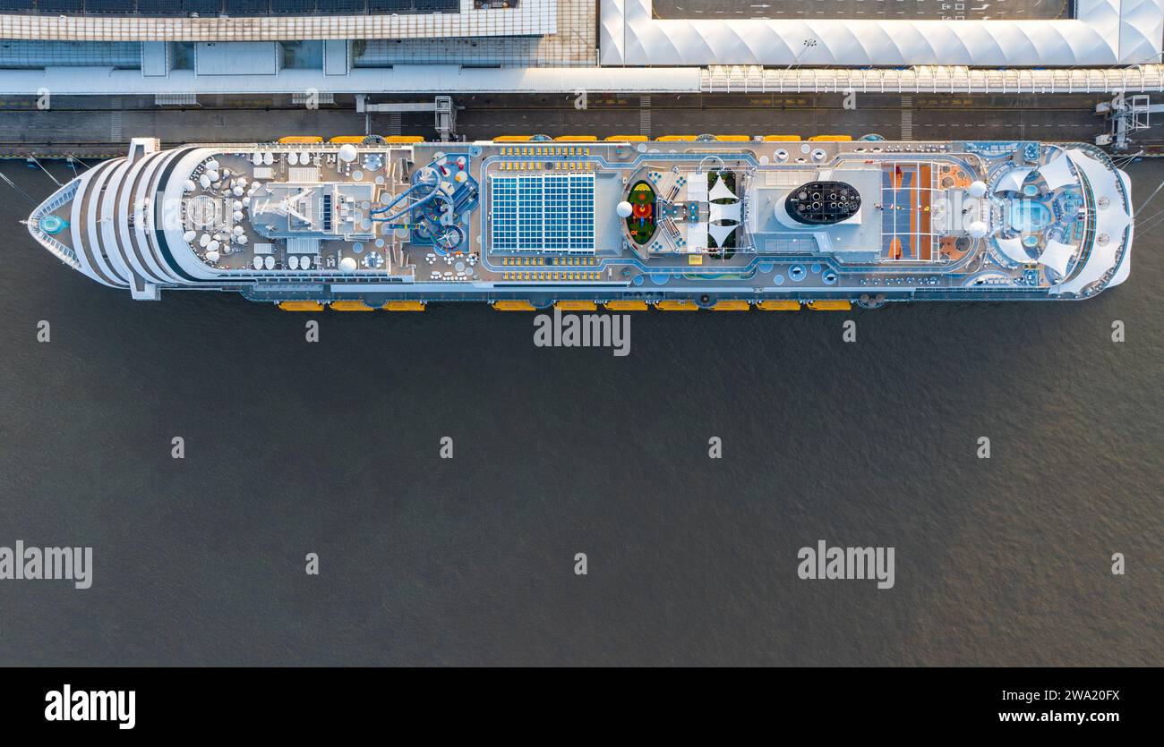 SHANGHAI, CHINA - JANUARY 1, 2024 - Adora Cruises, the first Chinese ...