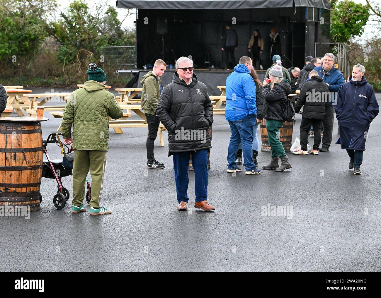 Simon Hallet in the new Fan zone during the Sky Bet Championship match ...