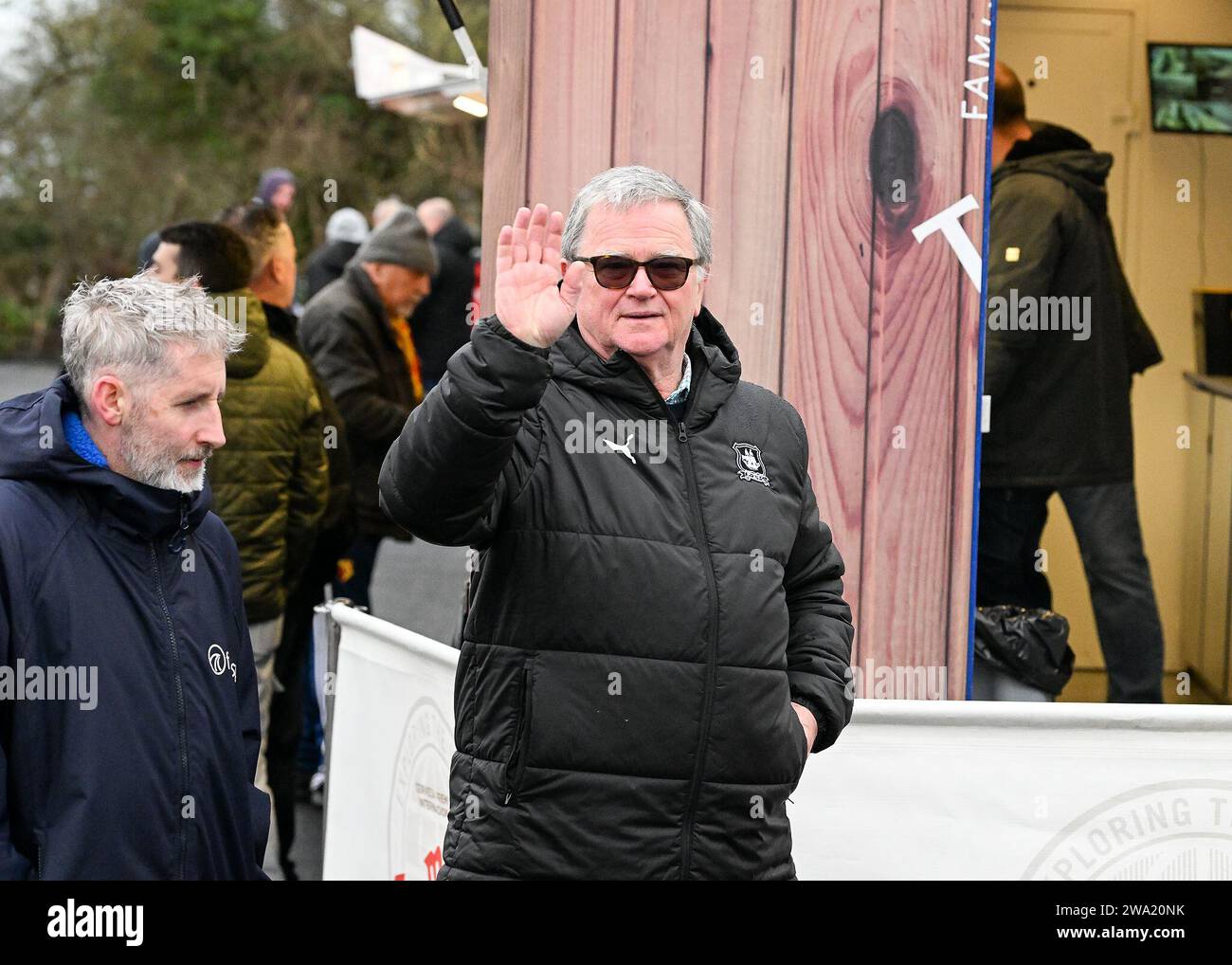 Simon Hallet in the new Fan zone during the Sky Bet Championship match ...