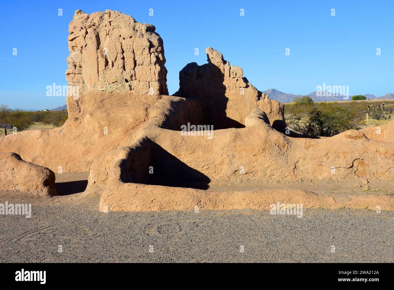 Ancient Casa Grande Ruins National Monument of the Pre-columbian ...