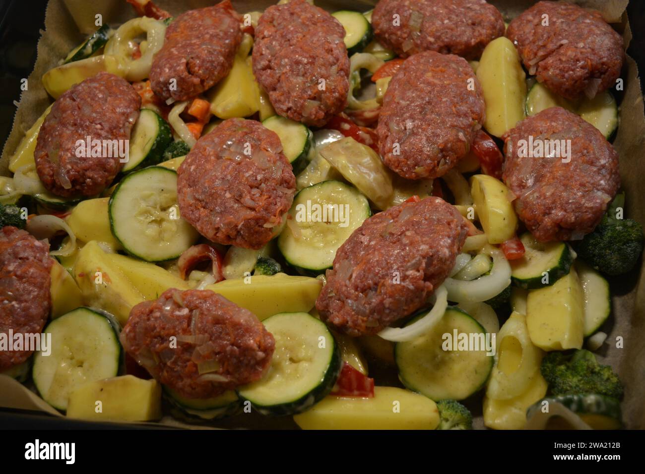 Healthy, wholesome, high-quality food, fresh chopped vegetables and ...