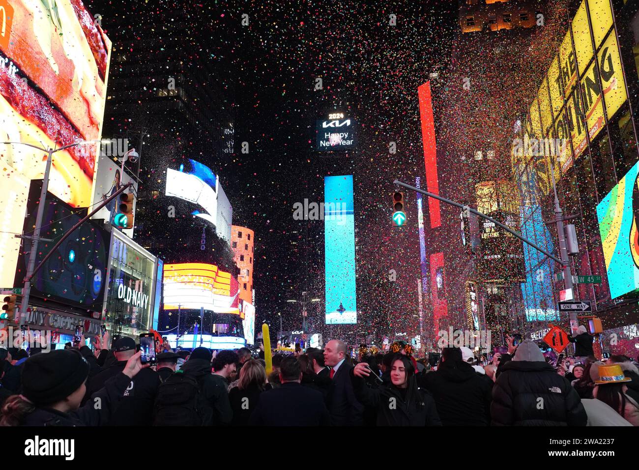 New York, United States. 31st Dec, 2023. Countdown, Ball Drop, and ...