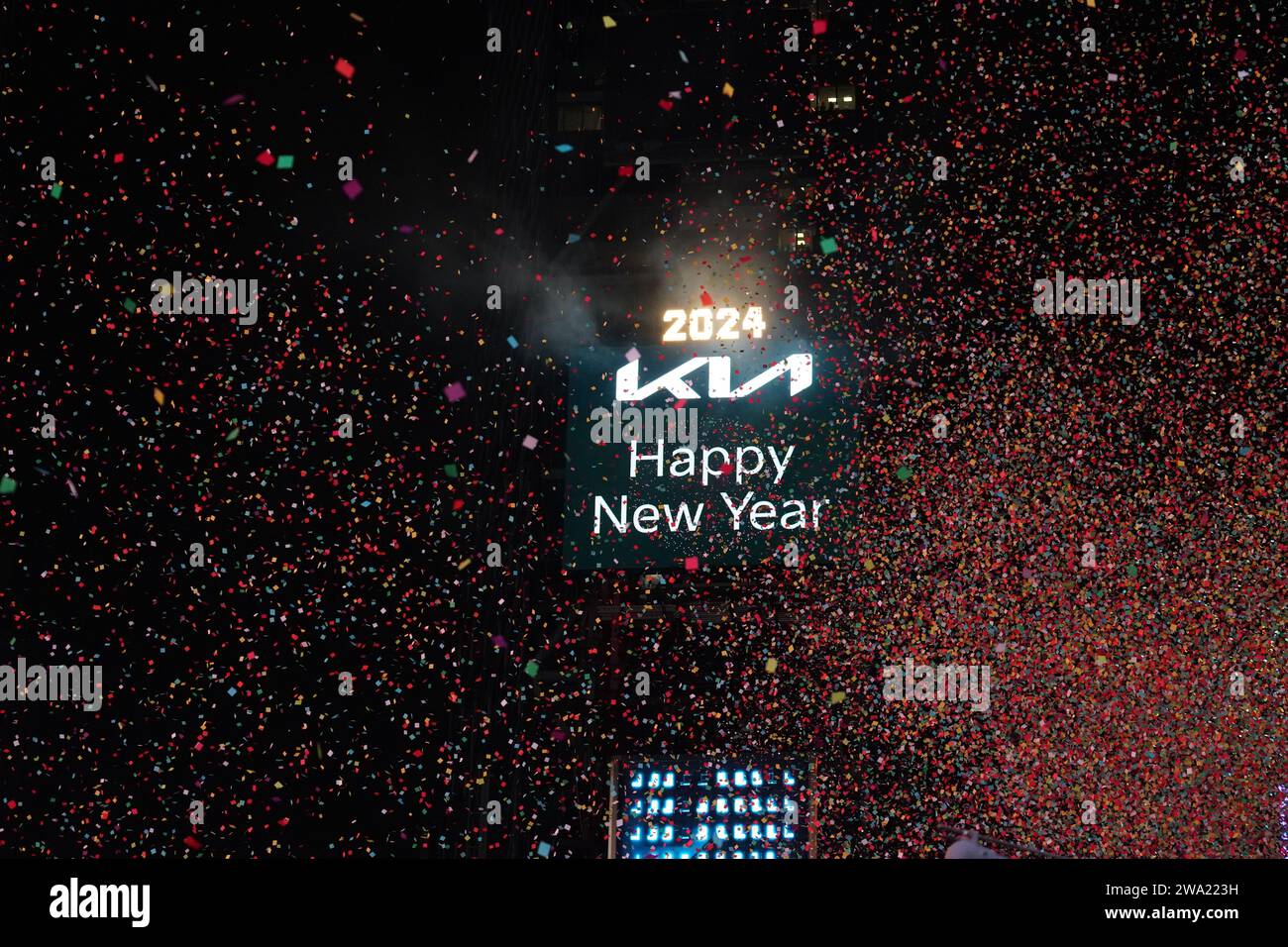 New York, United States. 31st Dec, 2023. Countdown, Ball Drop, and ...