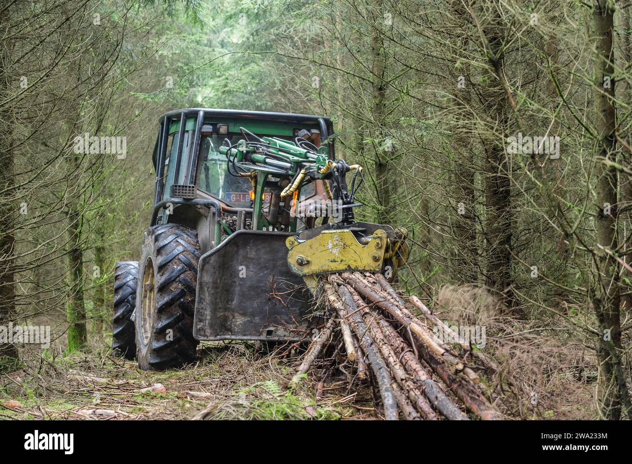 Le debusquage suit le debardage. Il s'agit d'assurer le transport du ...