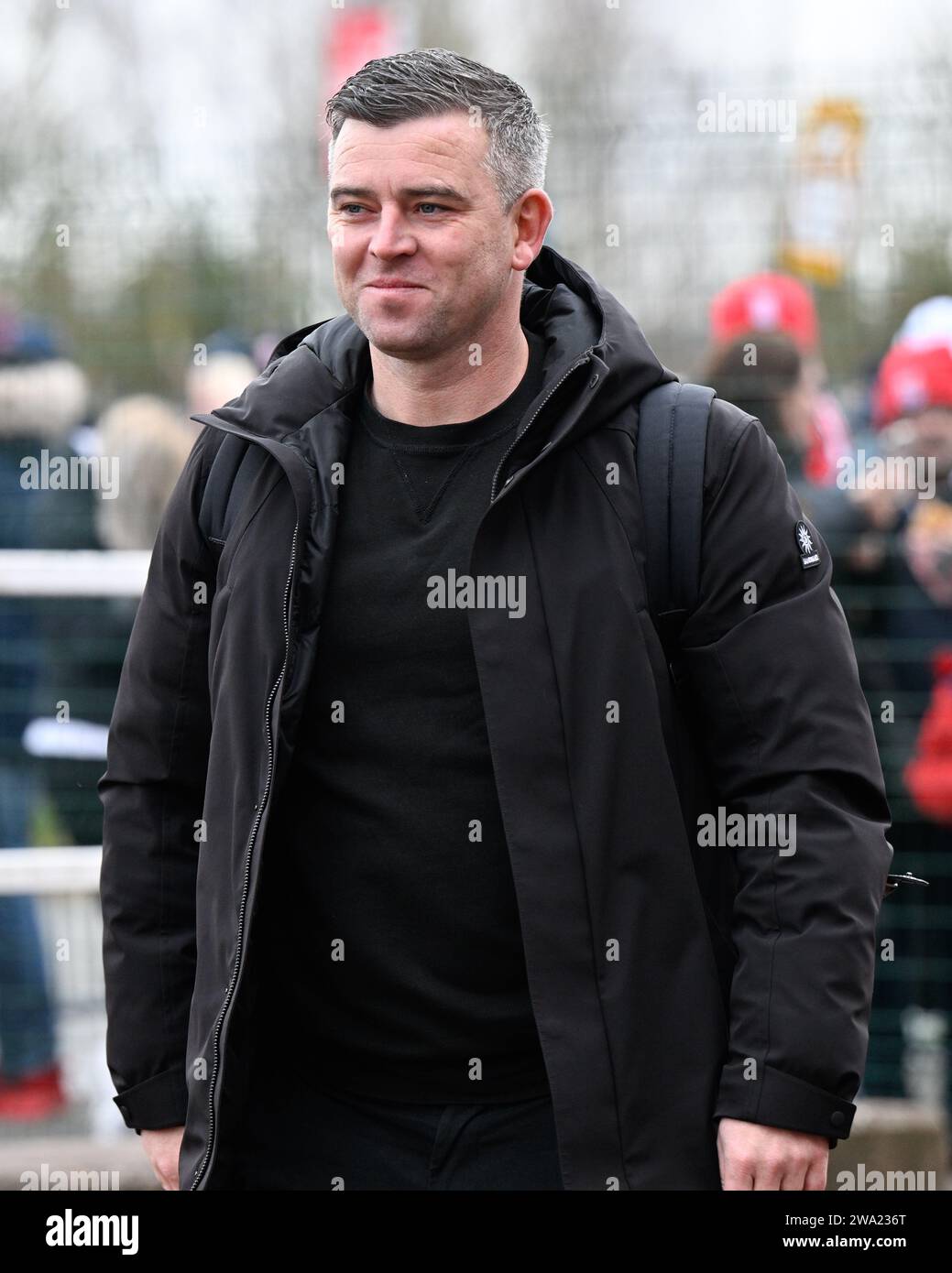 Stoke On Trent, UK. 01st Jan, 2024. Steven Schumacher manager of Stoke ...
