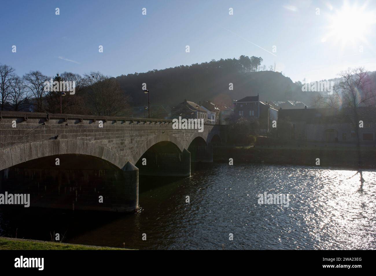 Hamoir a small touristic city with a nice environment in the province ...