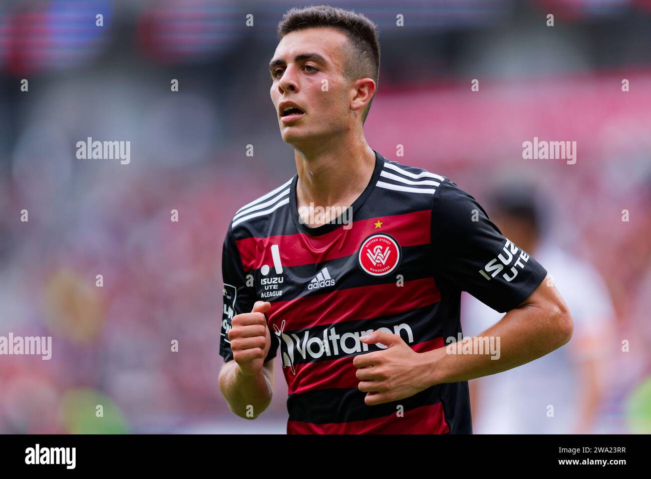 Sydney, Australia. 01st Jan, 2024. Alexander Badolato of the Wanderers ...