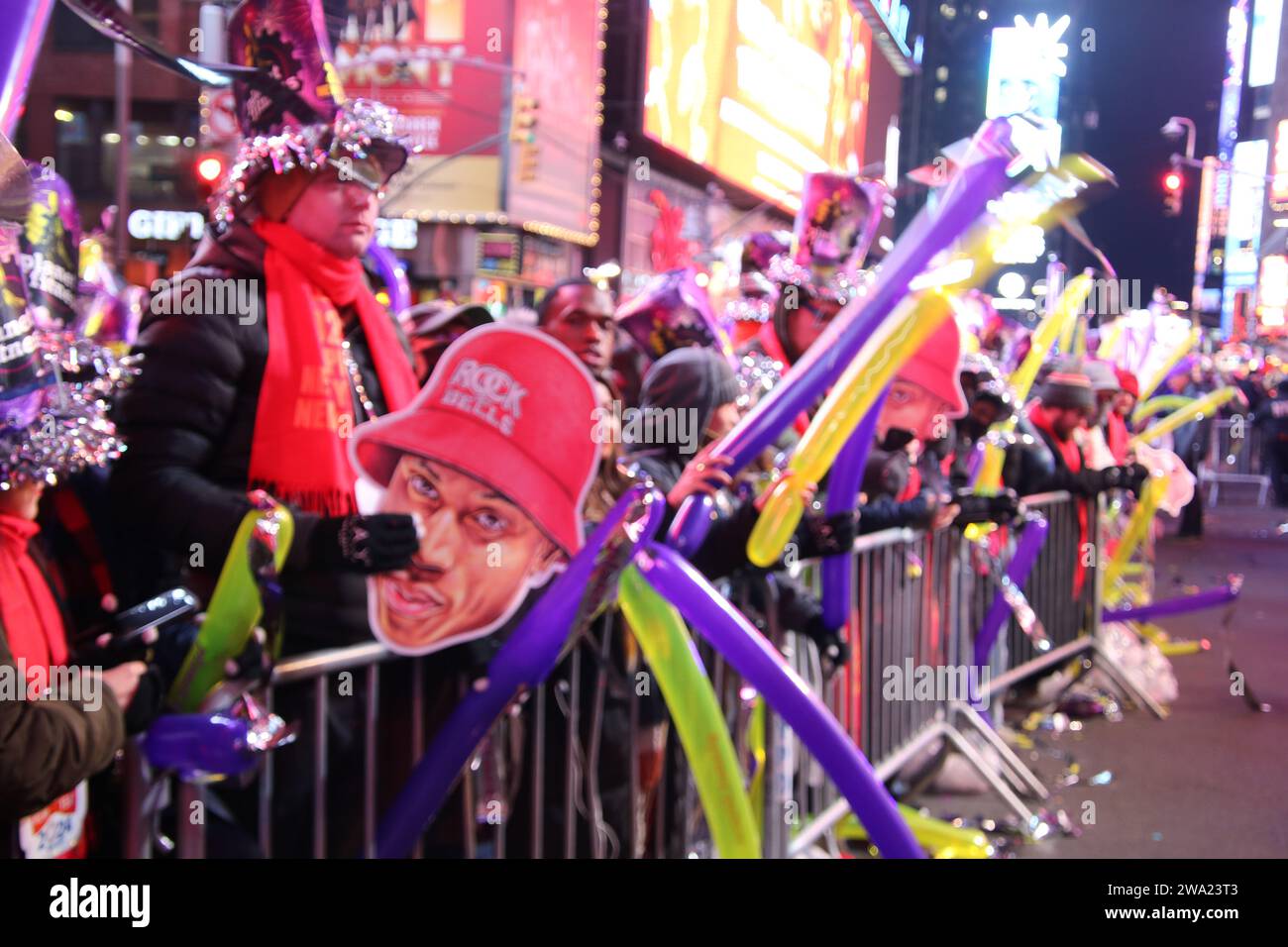 Times Square, New York, NY 10036 USA. Dec 31, 2023. New York stages its ...