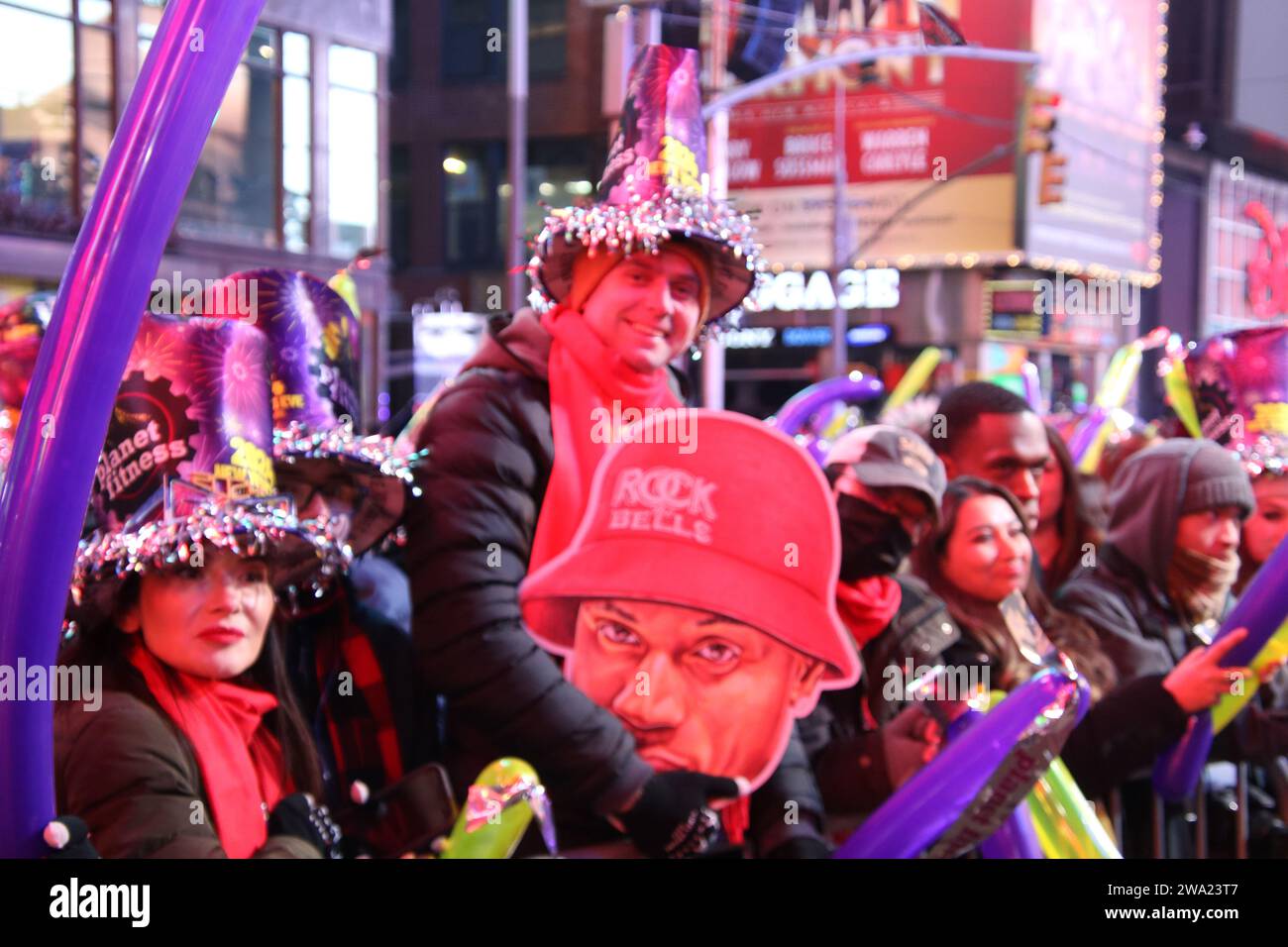 Times Square, New York, NY 10036 USA. Dec 31, 2023. New York stages its ...