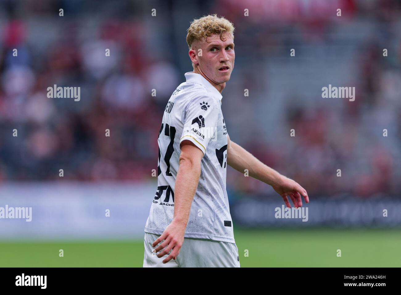 Sydney, Australia. 01st Jan, 2024. Jed Drew of Macarthur FC looks on ...