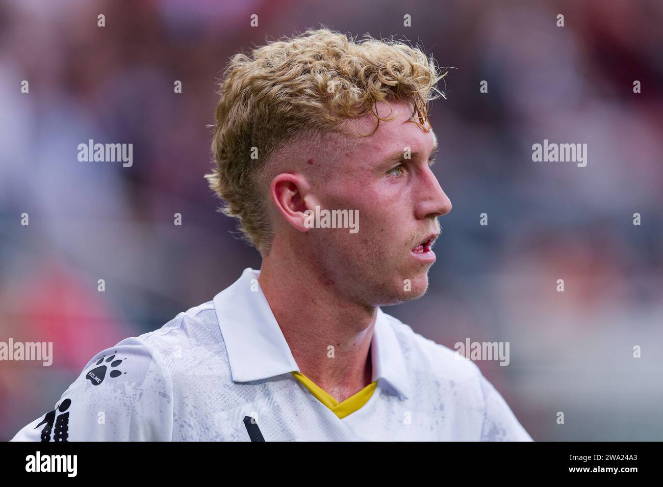 Sydney, Australia. 01st Jan, 2024. Jed Drew of Macarthur FC looks on ...