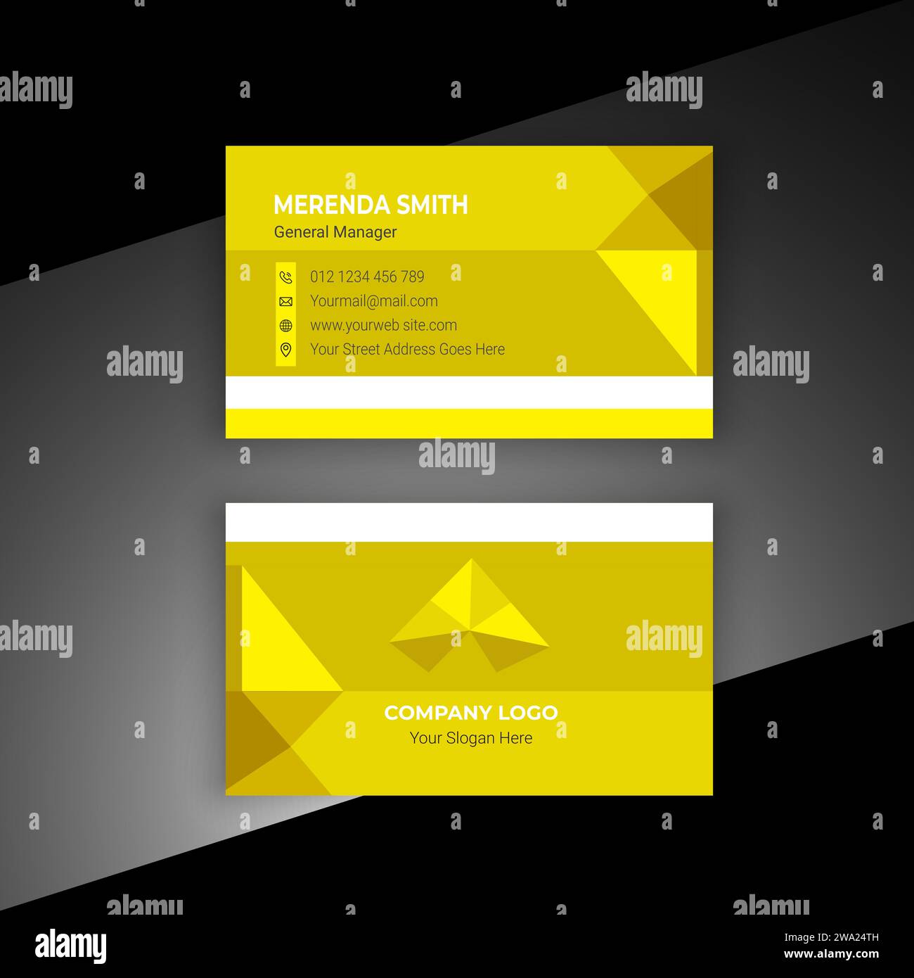 Creative modern name card and business card Stock Vector Image & Art ...