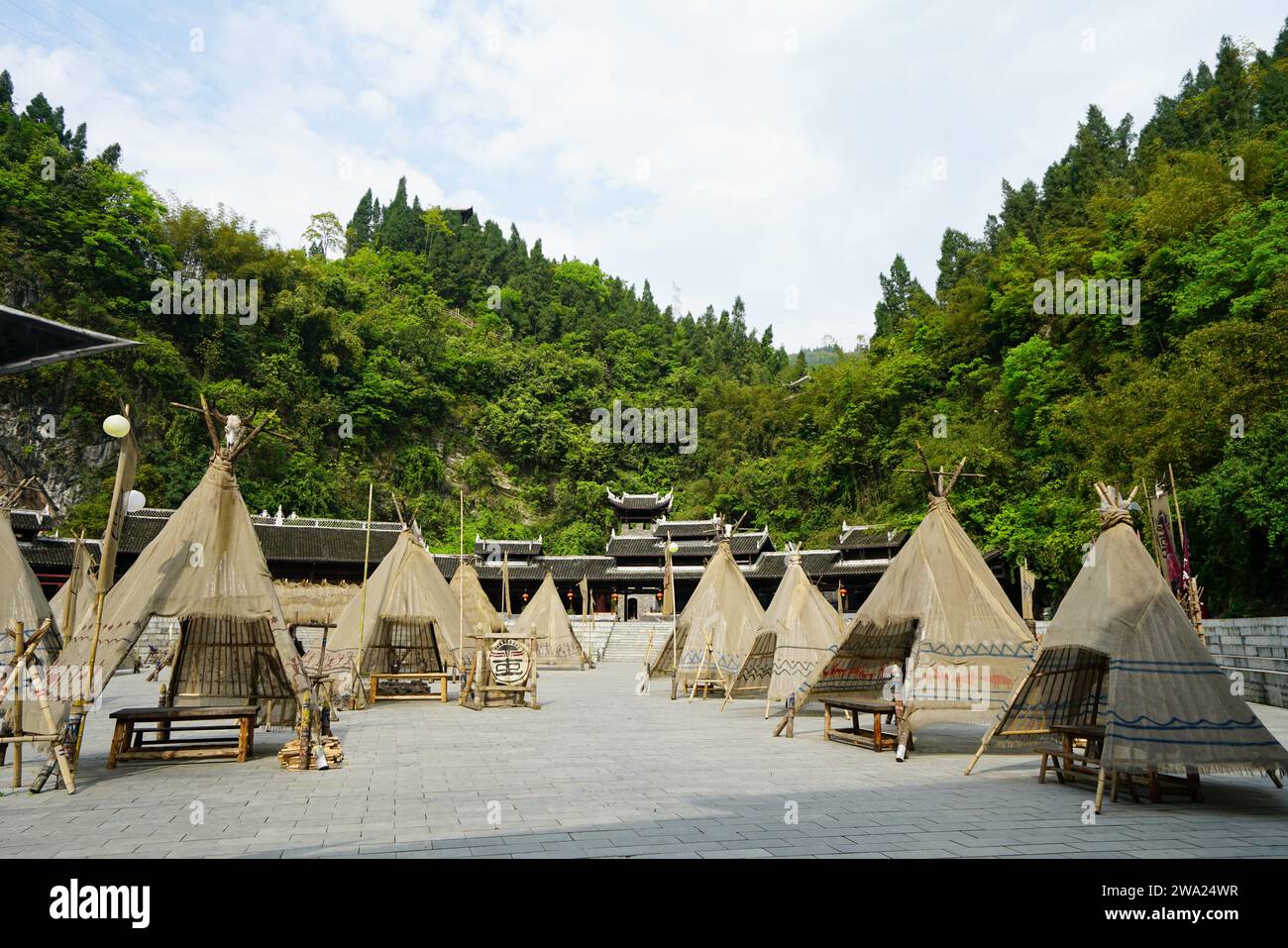 The ancient Chiyou people slept in a tent when they were nomadic ...