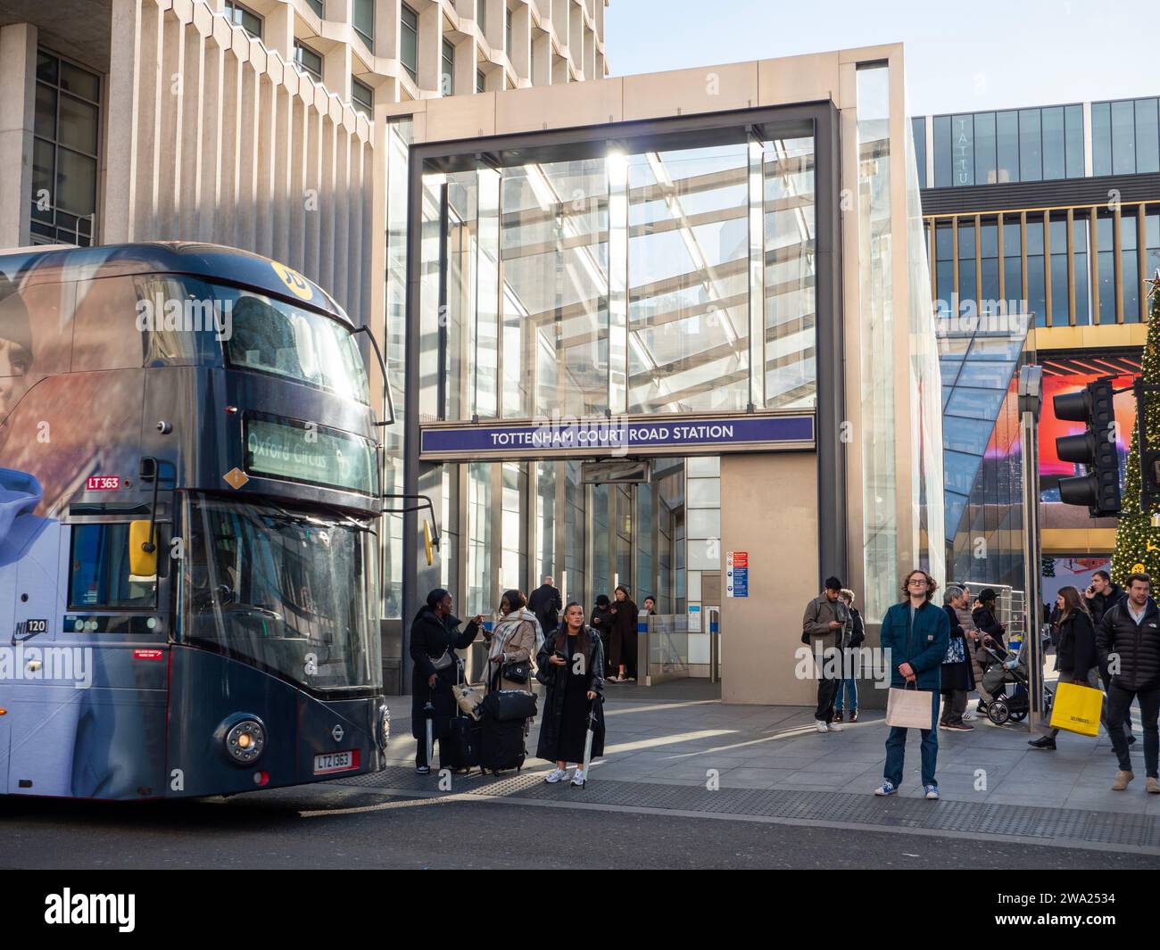 London, UK Tottenham Court Road tube Station Central London , with ...