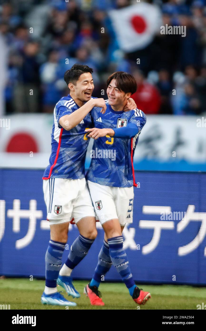 Tokyo, Japan. 1st Jan, 2024. Soccer players of Japan National Team ...