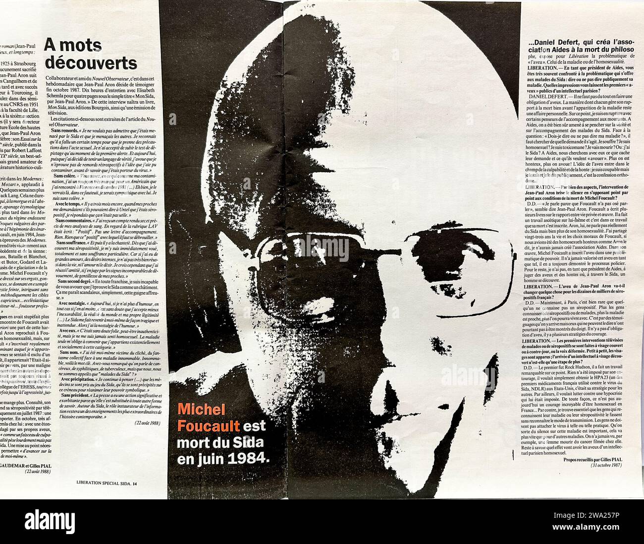 Paris, France, AIDS Newspaper Archives, Memoires de l'Epidémie de SIDA ...